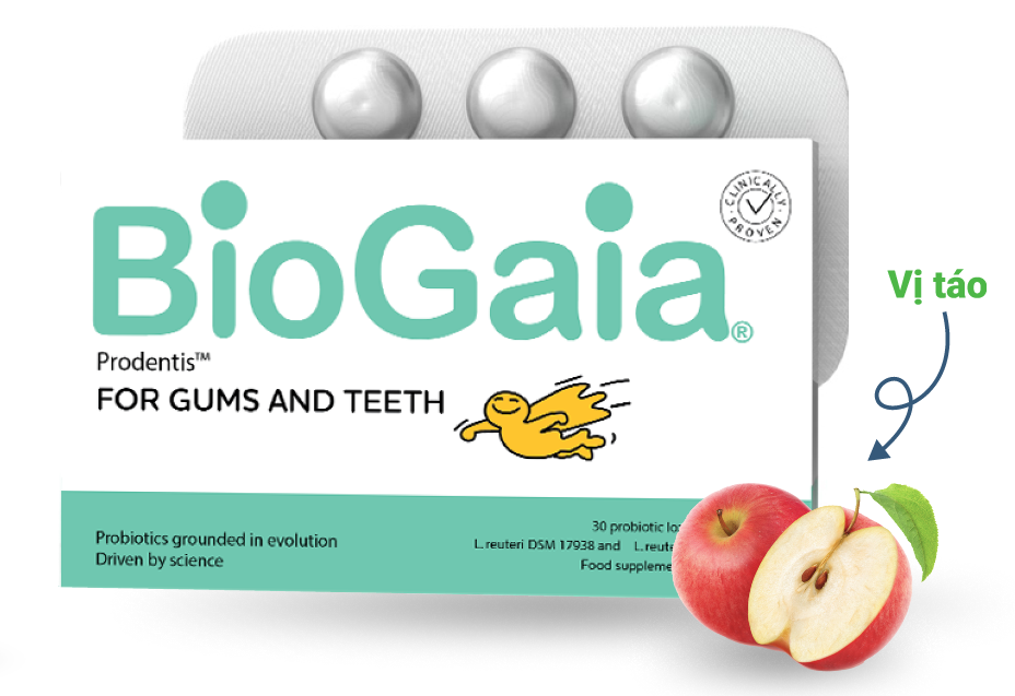Men vi sinh 2 trong 1 mới của BioGaia - bảo vệ bé từ khoang miệng ...